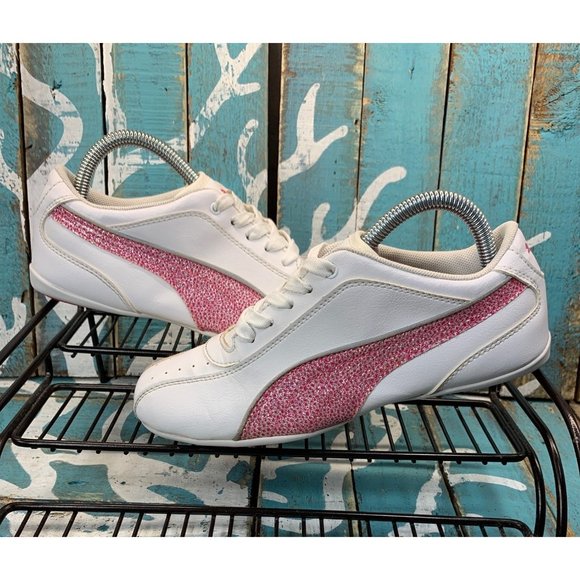 Puma | Shoes | Puma Taluga Glamm 3532 06 Casual Shoes Leather Whtpnk ...